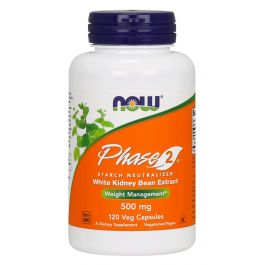 Phase 2 - White Kidney Bean Extract, 500mg - 120 vcaps | Nutrizone.co.uk
