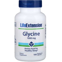 Glycine, 1000mg - 100 vcaps | Nutrizone.co.uk